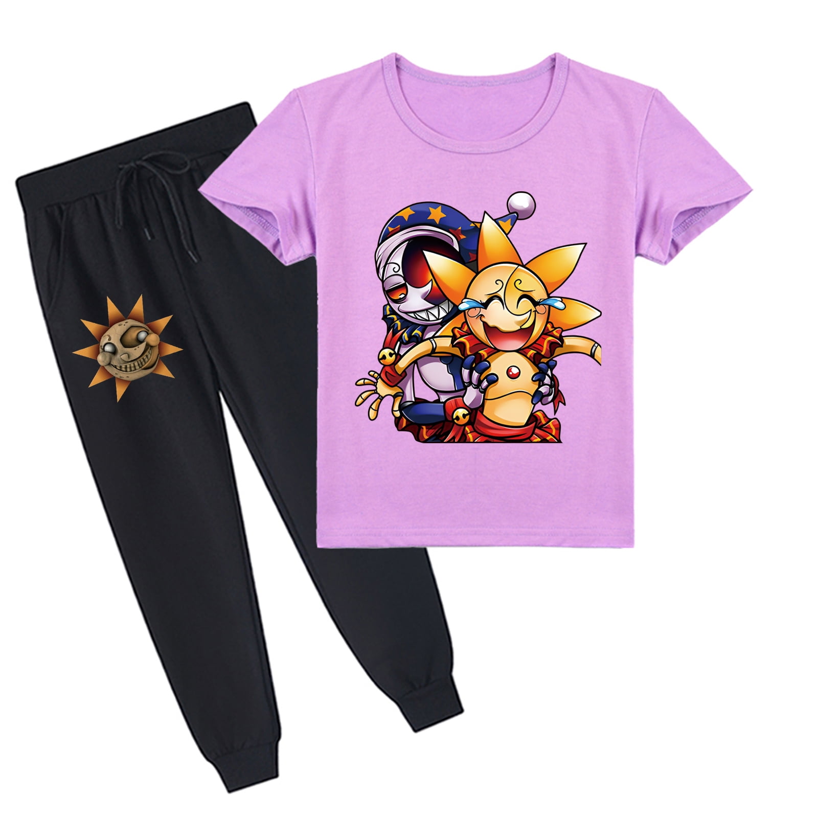 Children's Casual Sporty Wear: Sundrop and Moondrop Cotton Short Sleeve ...