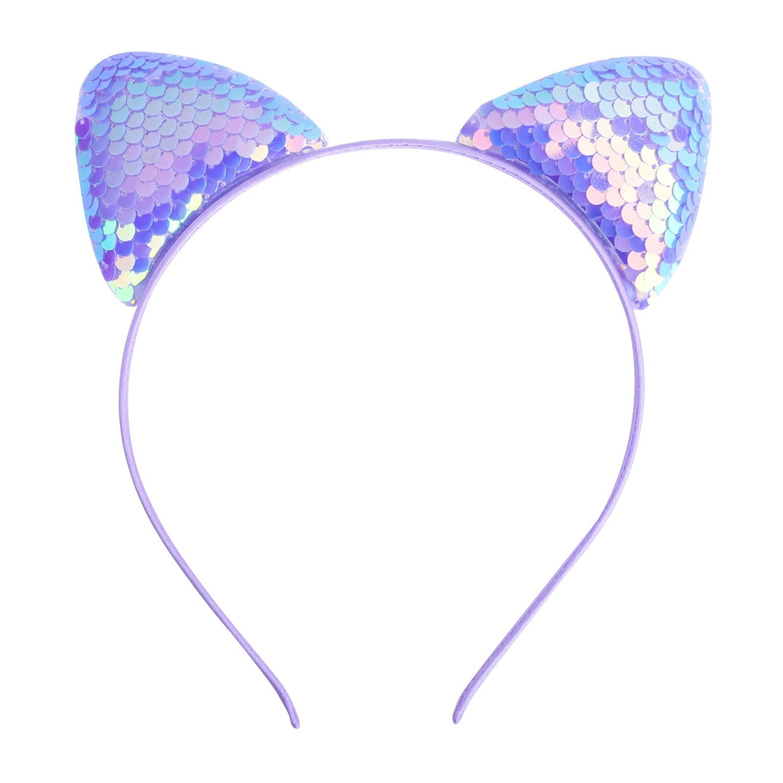 Children's Cat Ears Glitter Sequins Cartoon Cat Ears Headband ...