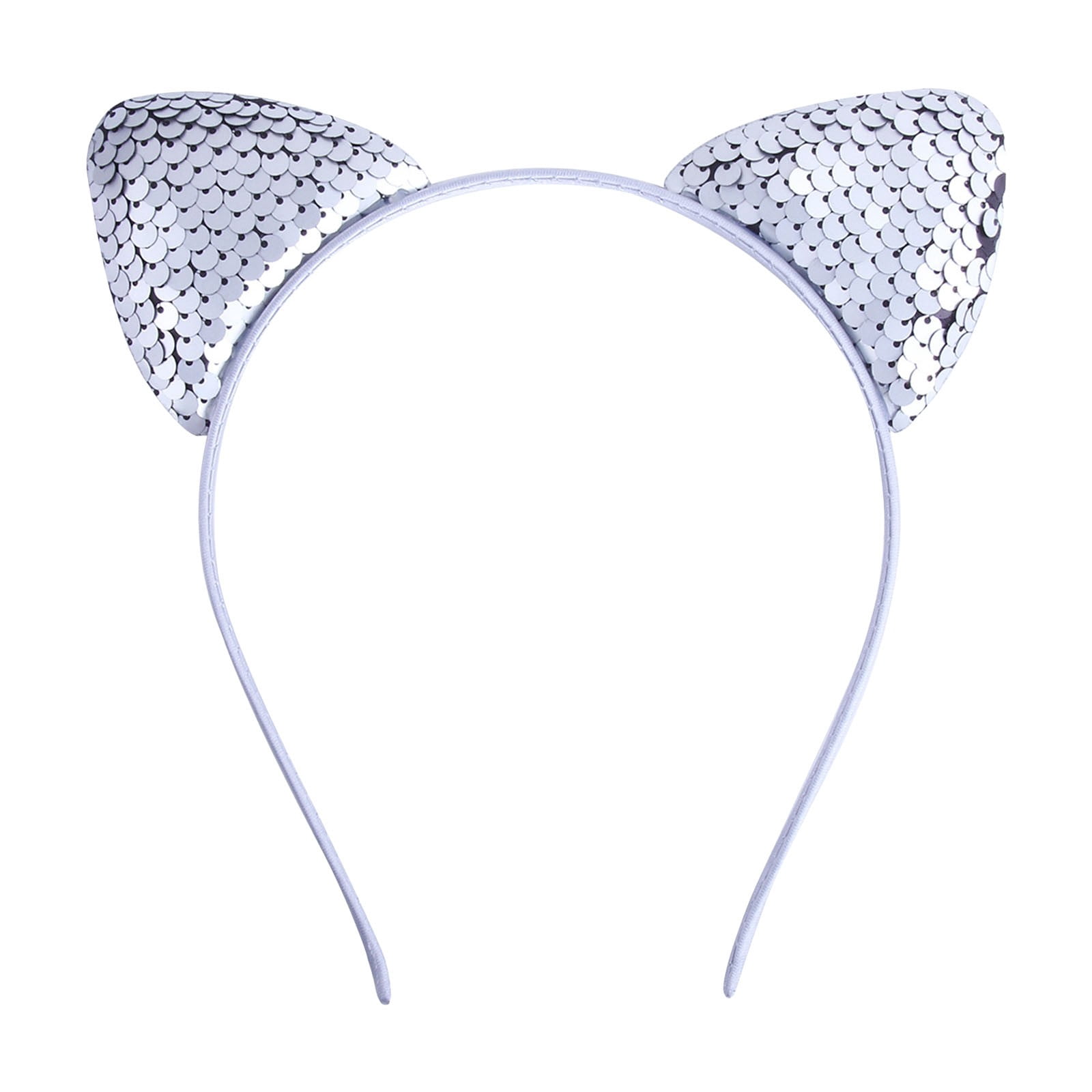Children's Cat Ears Glitter Sequins Cartoon Cat Ears Headband ...