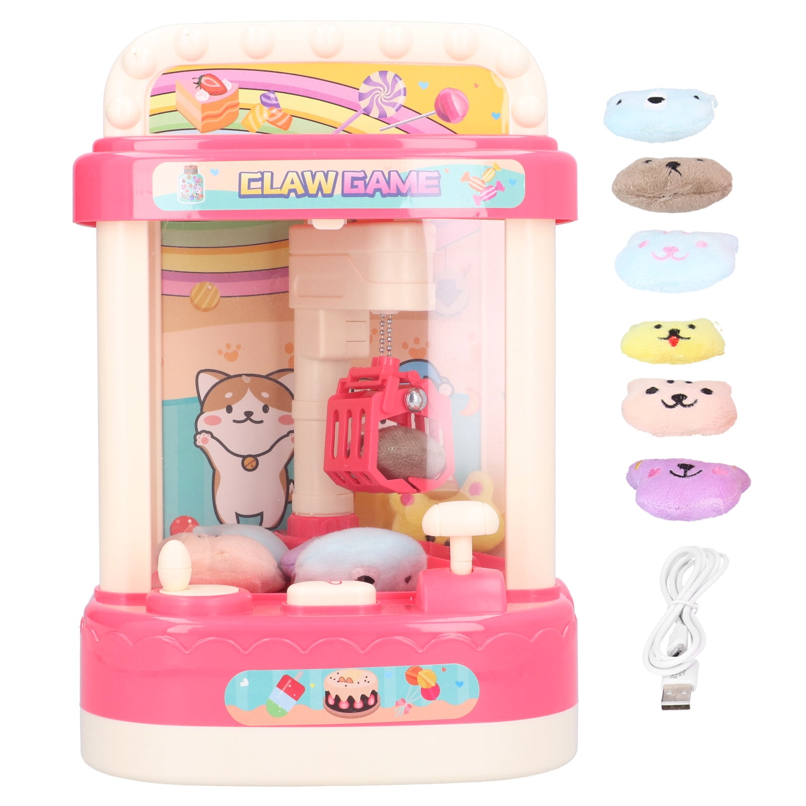 Children's Claw Doll Machine Manual Mini Toy Grabber Coin Game Machine ...