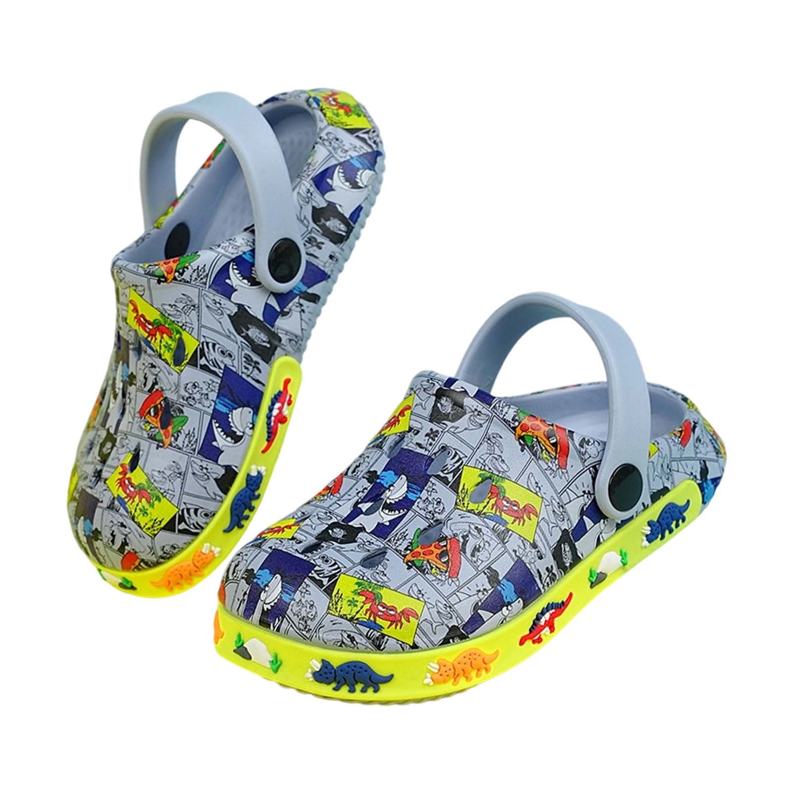 Children's Clogs Boys and Girls Cute Cartoon on Garden Clogs ...
