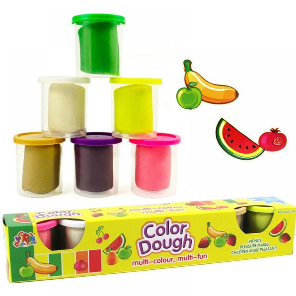 Children's Creative 3D Colored Clay Plasticine Random 6 Colors - Clay ...