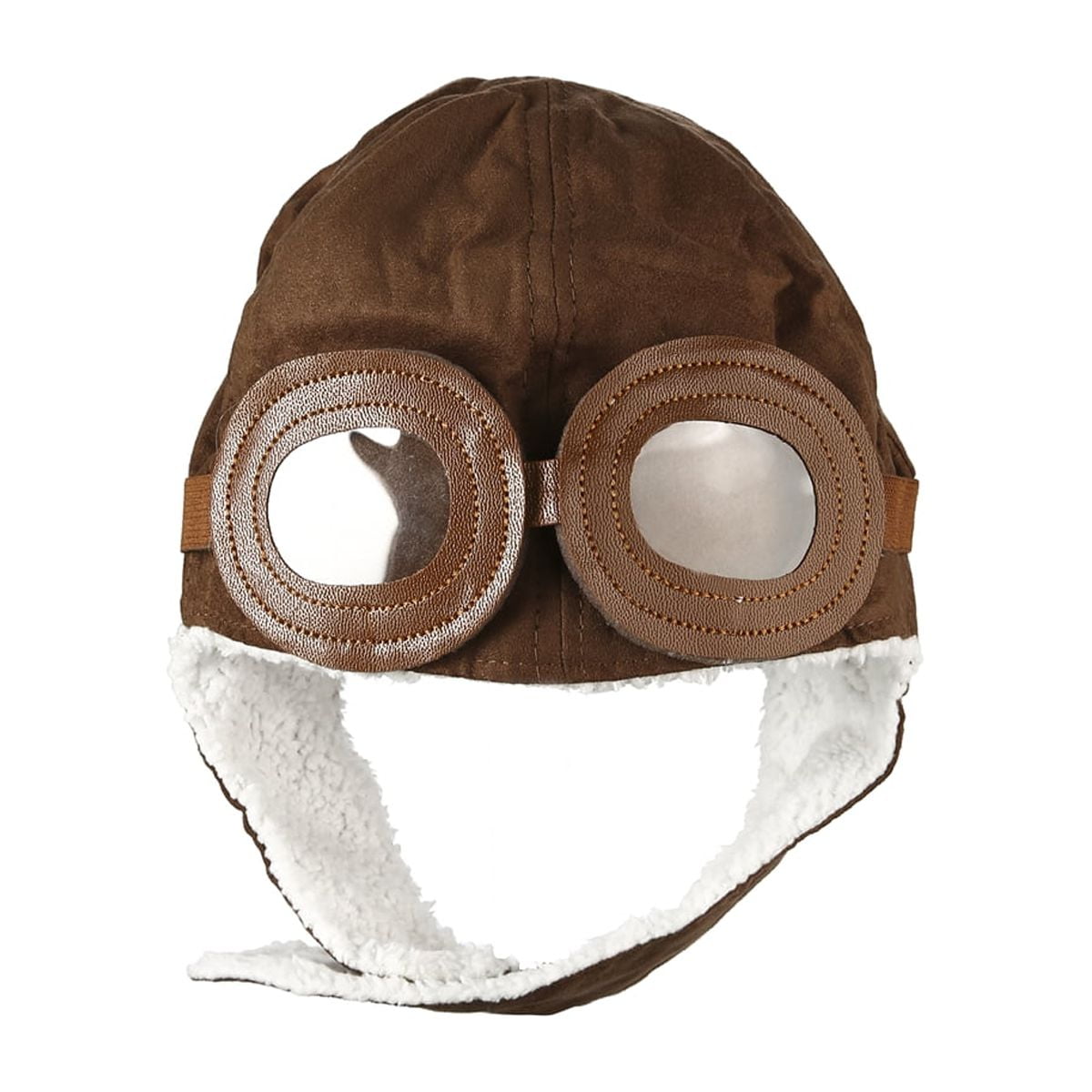 Children's Cute Cap Aviator Goggles Style Adjustable Winter Soft and ...