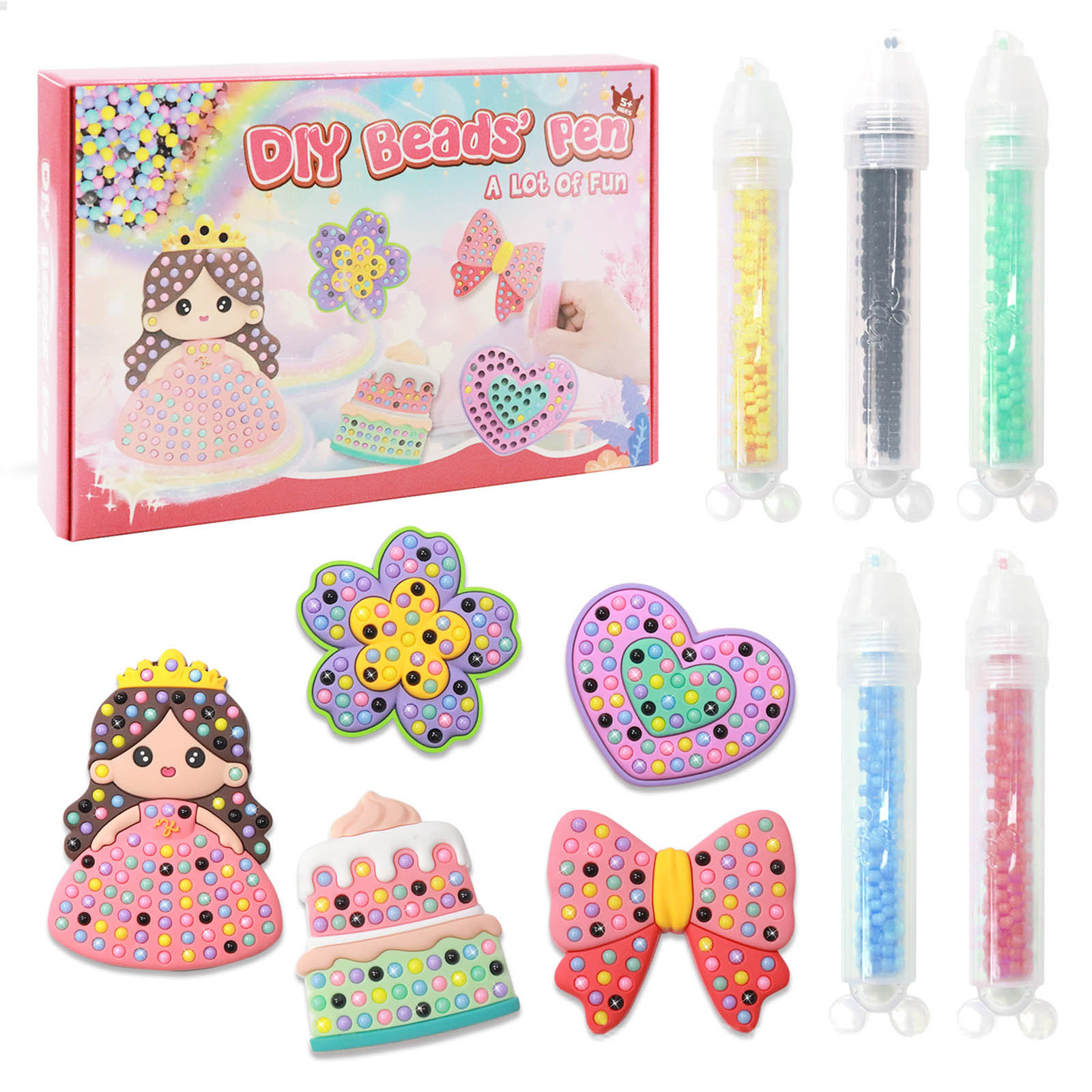 Children's DIY Ball Pen with Princess Diamond Stickers - Creative ...