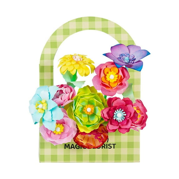 Children's DIY Paper Flower Toy Set Kids Art Craft Kit Creative Han dma ...