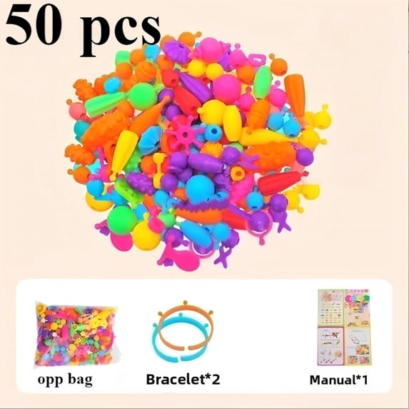 Children's DIY bead girl jewelry accessory making kit, creative ...