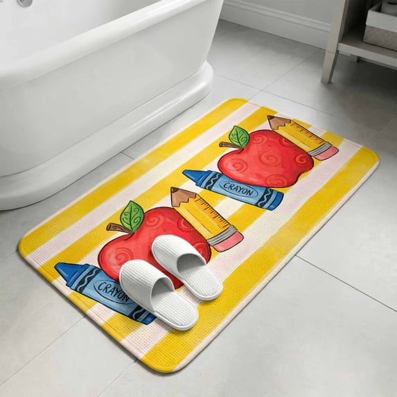 Children's Day Bathroom Rugs Non Slip Washable Bath Mat Absorbent Low ...