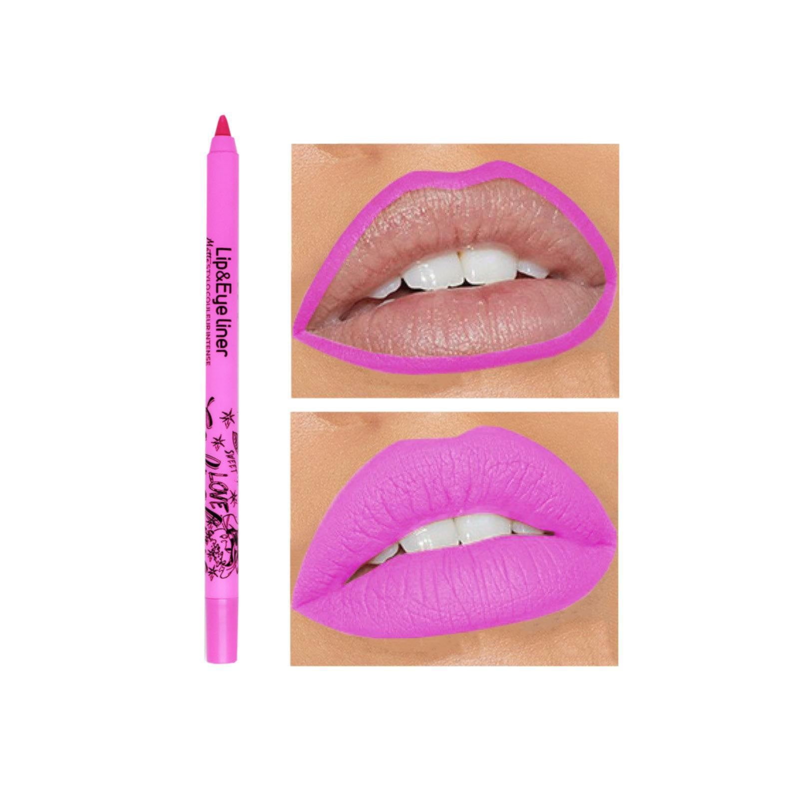 Children's Day Clearance 20 Colors of Lip Liner Lipstick Pen Not Easy ...