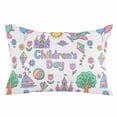 Children's Day Throw Pillow Cover 16 x 24 Inch Decorative Pillow Cover ...