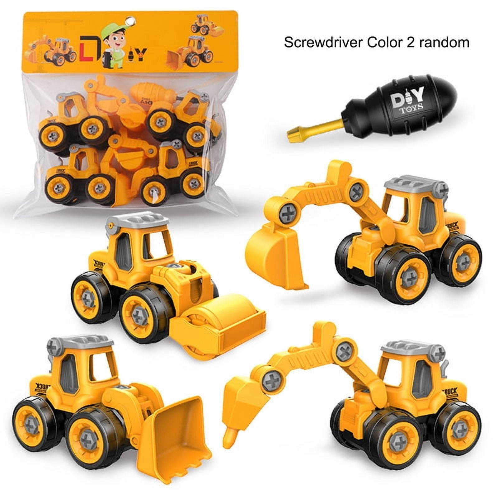 Children's Disassembly Engineering Car Toy DIY Nut Assembly Puzzle ...