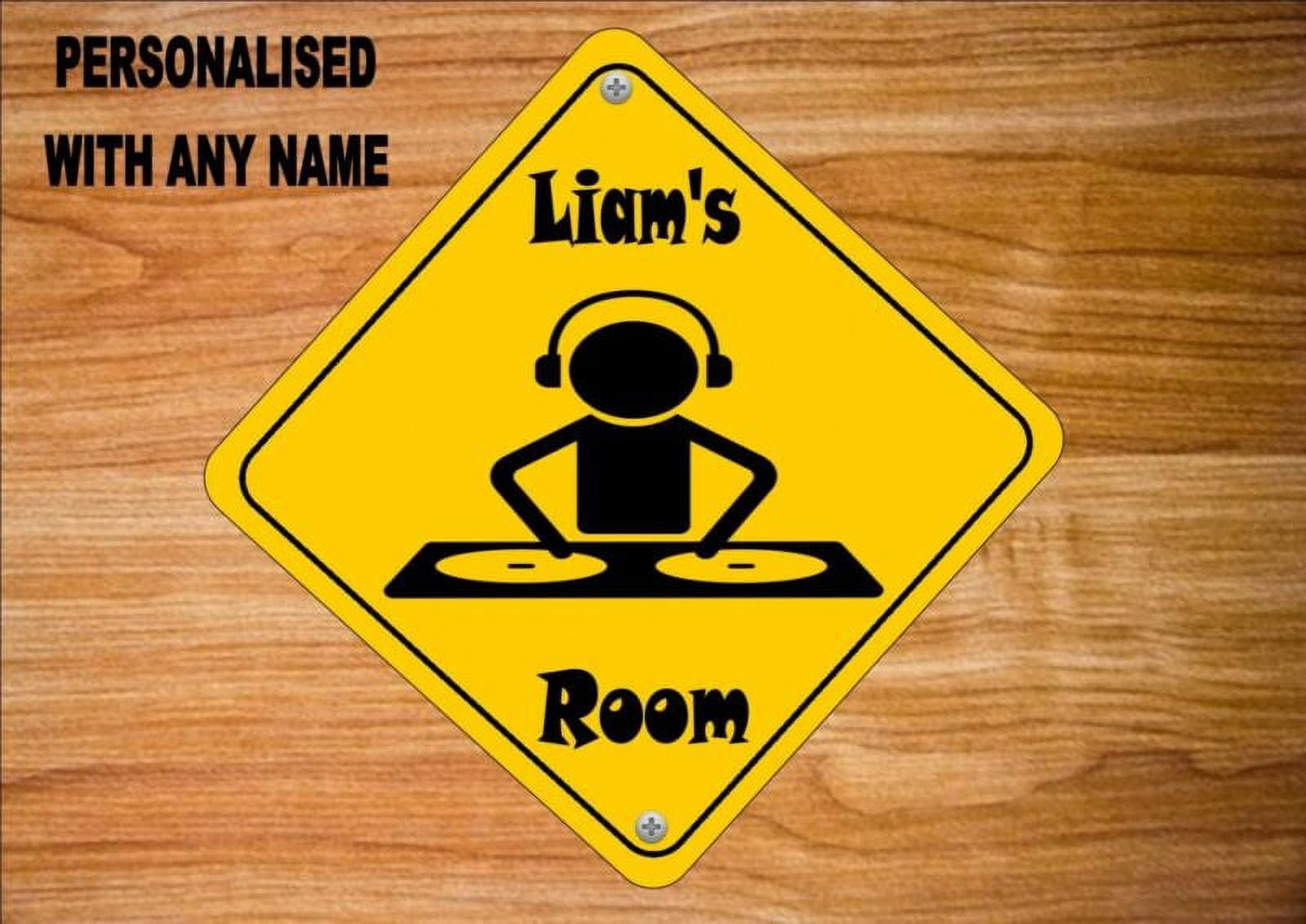 Children's Door Sign Personalised Door Sign Bedroom Door Sign DJ MC ...