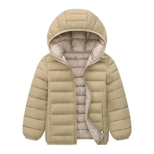Children's Down Coat Toddler Winter Coat Puffer Coat with Hood Winter Clothing for Kids Boy and ...