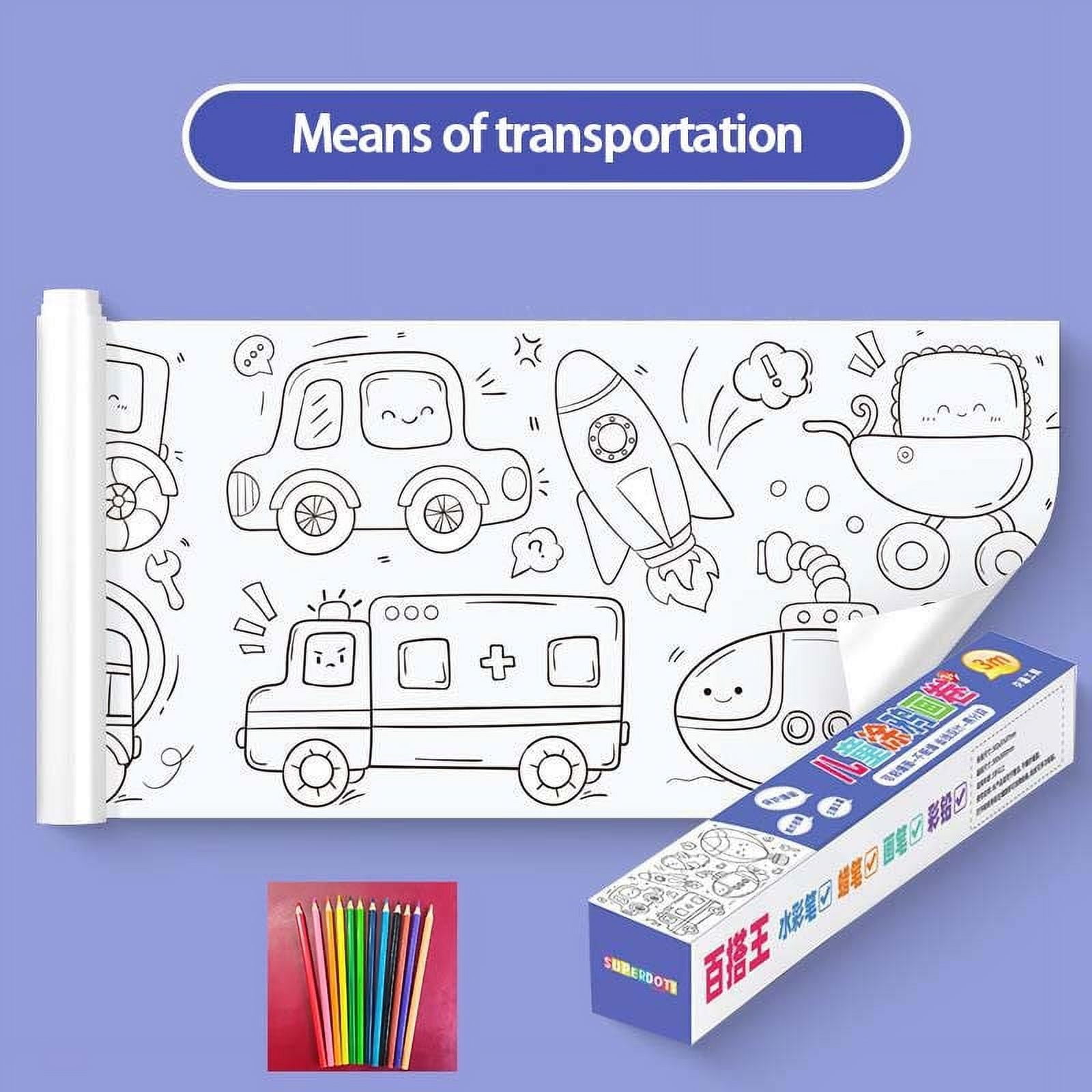 Children's Drawing Roll,Coloring Paper Roll for Kids,Coloring Paper ...
