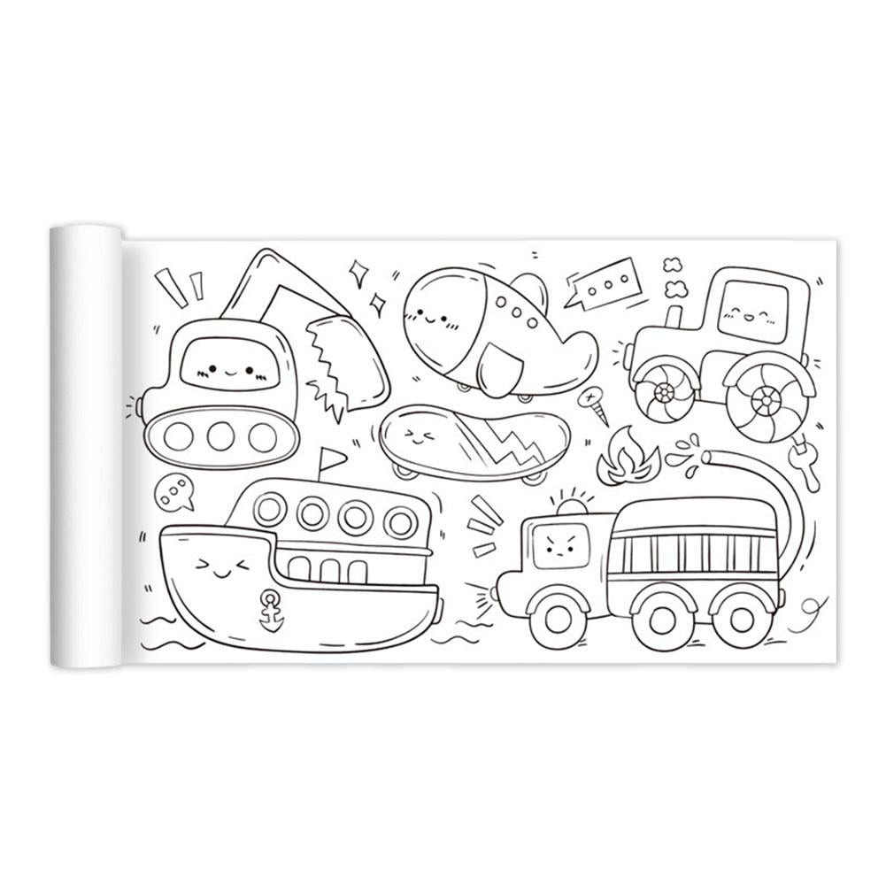 Children's Drawing Roll Creative Hand-painted Painting Paper Graffiti ...