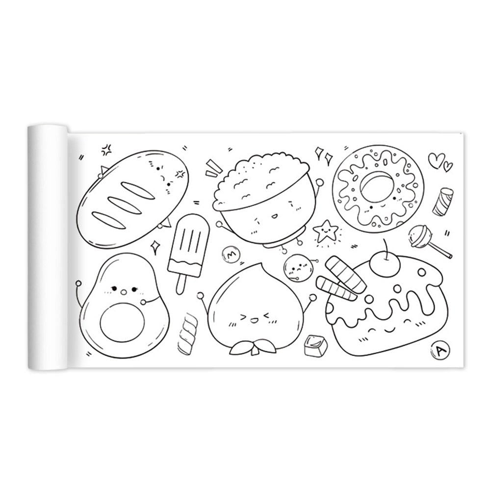 Children's Drawing Roll Creative Hand-painted Painting Paper Graffiti ...