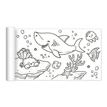 JeashCHAT Children's Drawing Roll, Coloring Paper Roll for Kids,DIY ...
