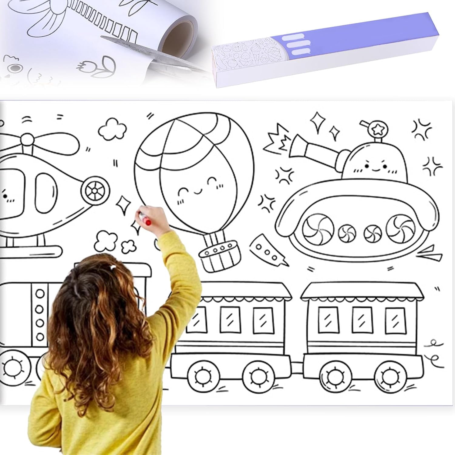 Children’s Drawing Roll Paper, 2025 New Art Paint Drawing Paper for ...