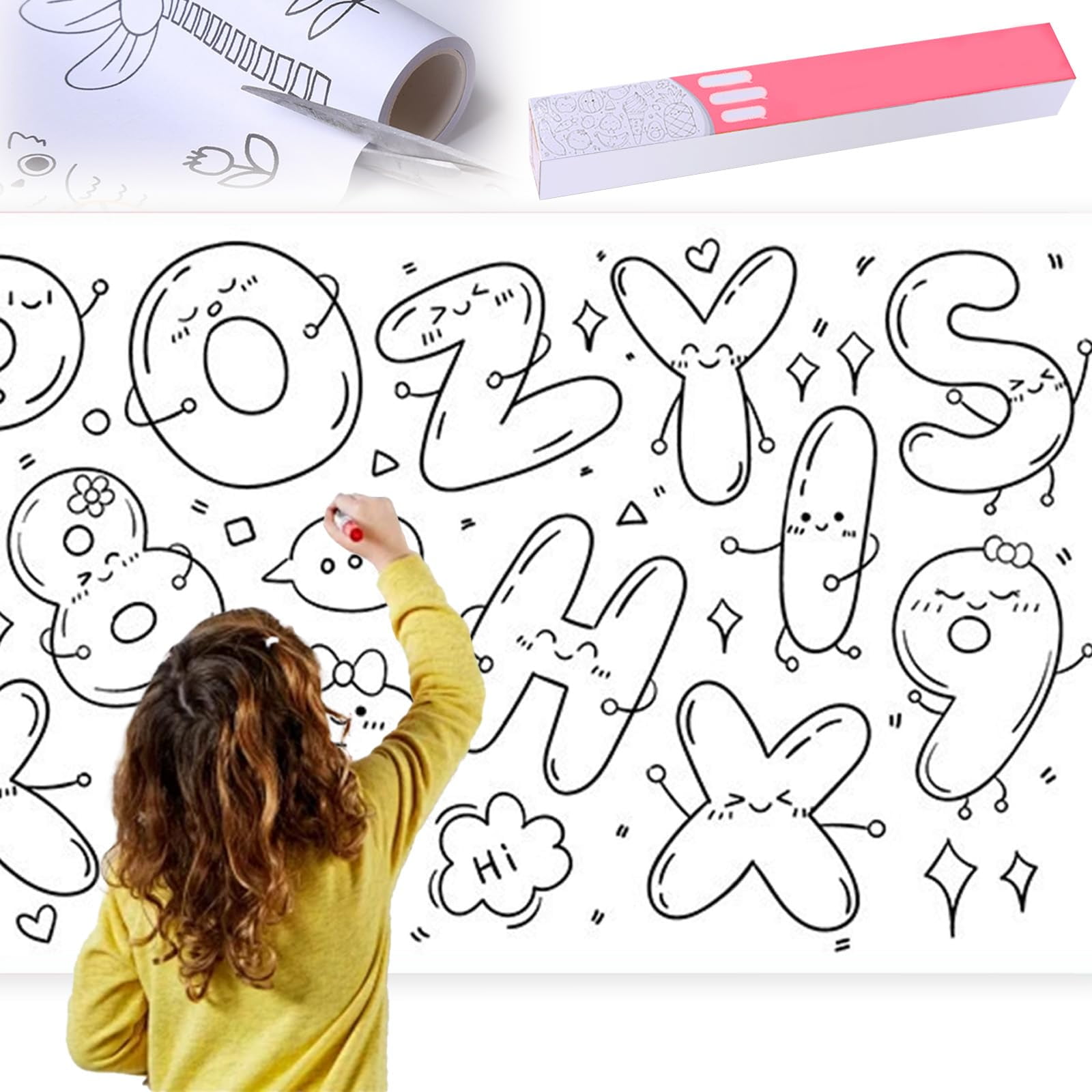 Children’s Drawing Roll Paper, 2025 New Art Paint Drawing Paper for ...