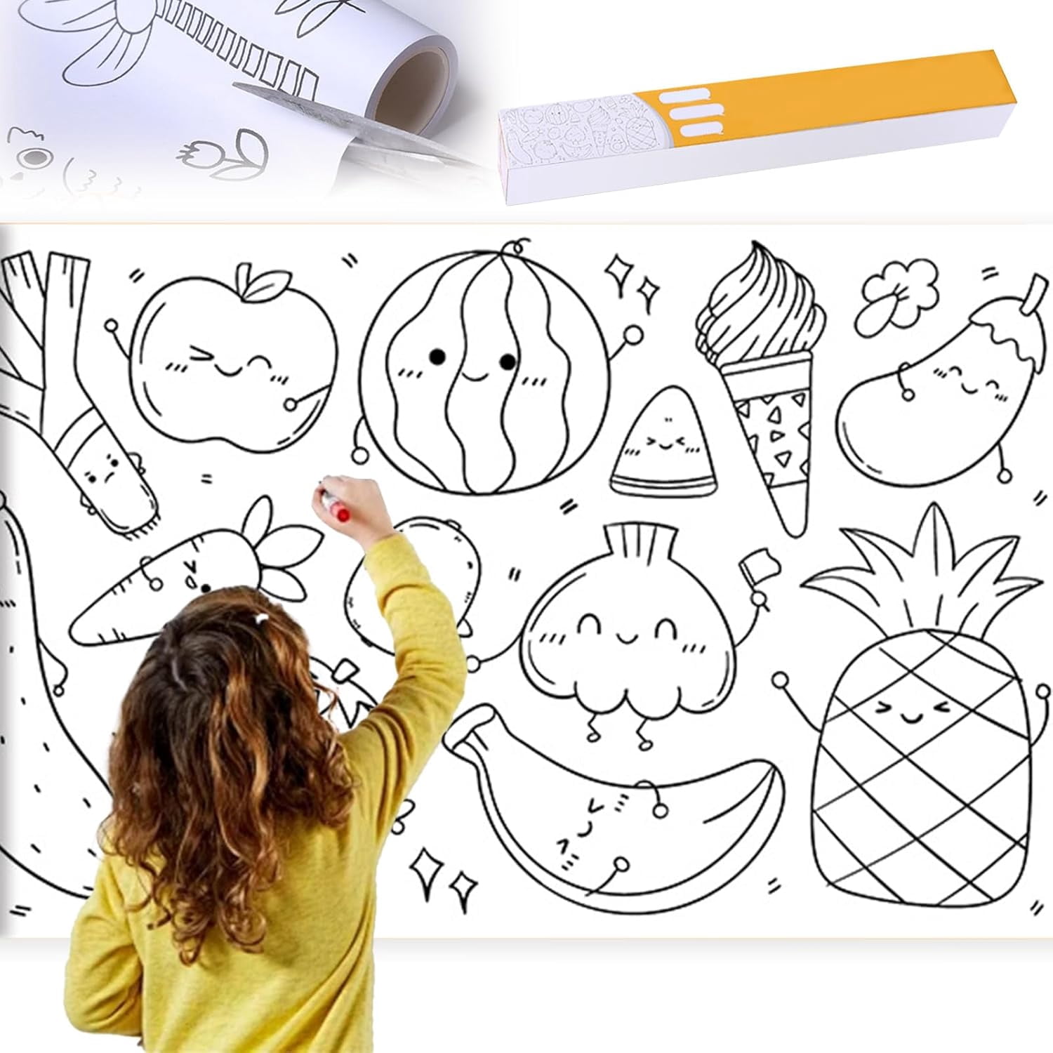 Children’s Drawing Roll Paper, 2025 New Art Paint Drawing Paper for ...