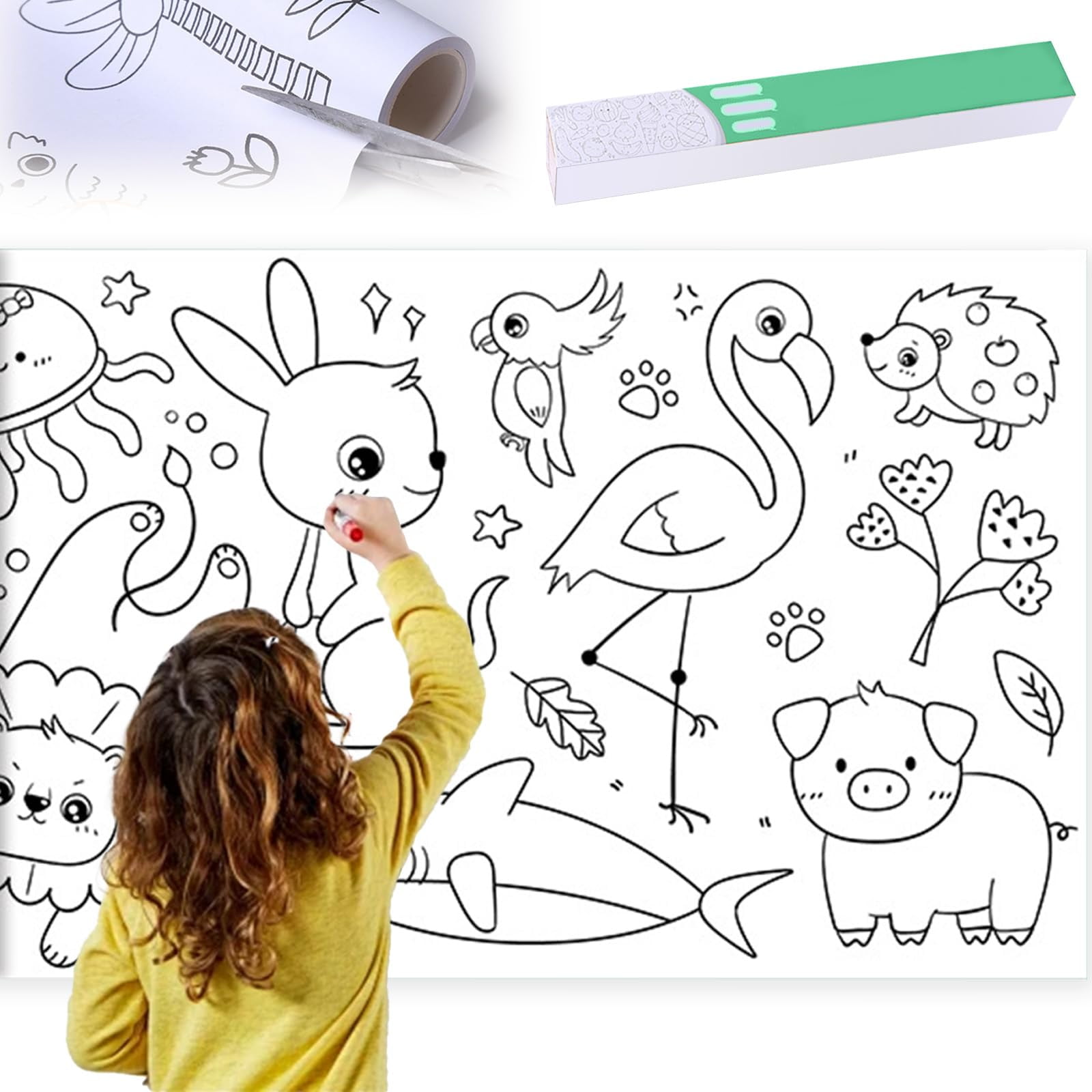 Children’s Drawing Roll Paper, 2025 New Art Paint Drawing Paper for ...