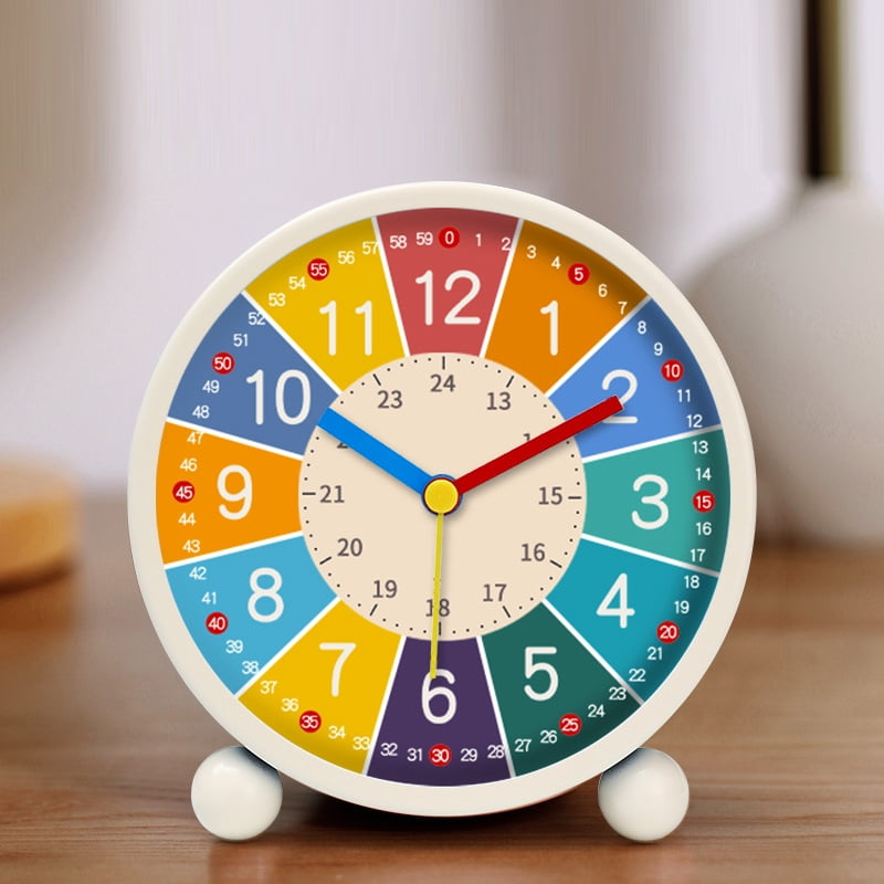 Children's Early Learning Alarm Clock Cartoon Desktop Desk Clock ...