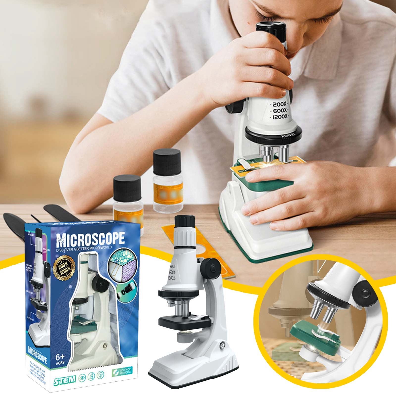 Children's Education Kit with LED Lights and Slides - Science ...