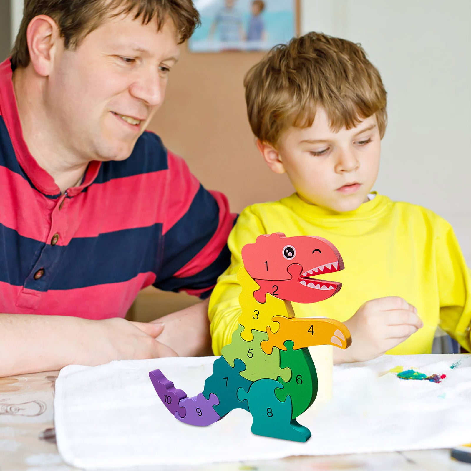 Children's Educational Early Education Digital Dinosaur Puzzle Model ...