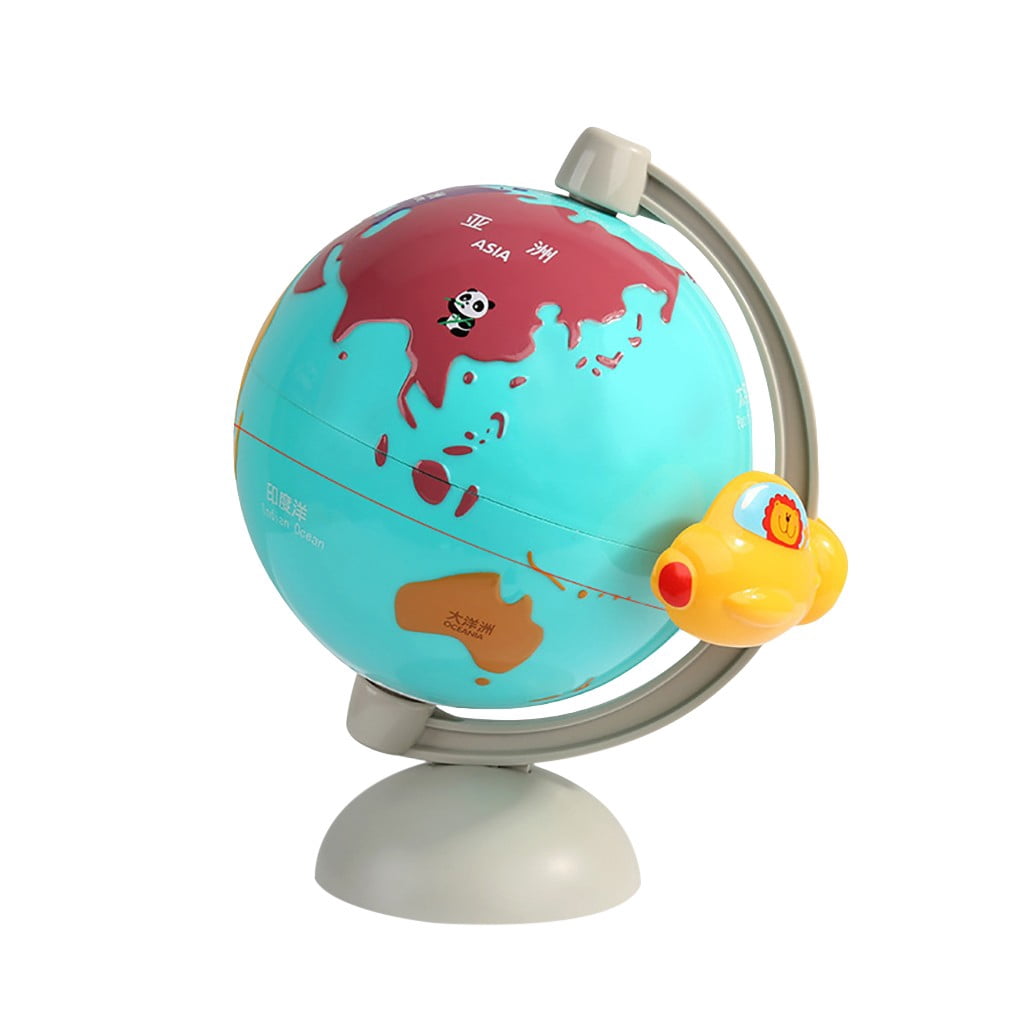 Children's Educational Map Puzzle, Wooden Globe Puzzle for Kids 3-6 ...