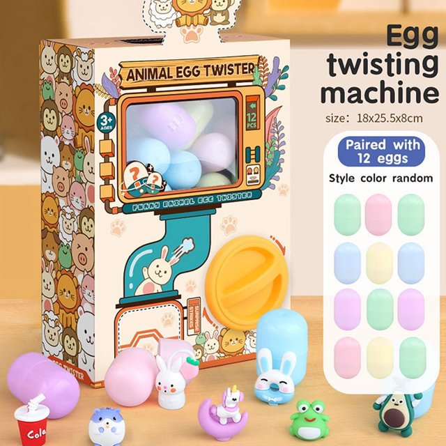 Children's Egg Catcher Child Fun Egg Twisting Machine Toys Cartoon ...