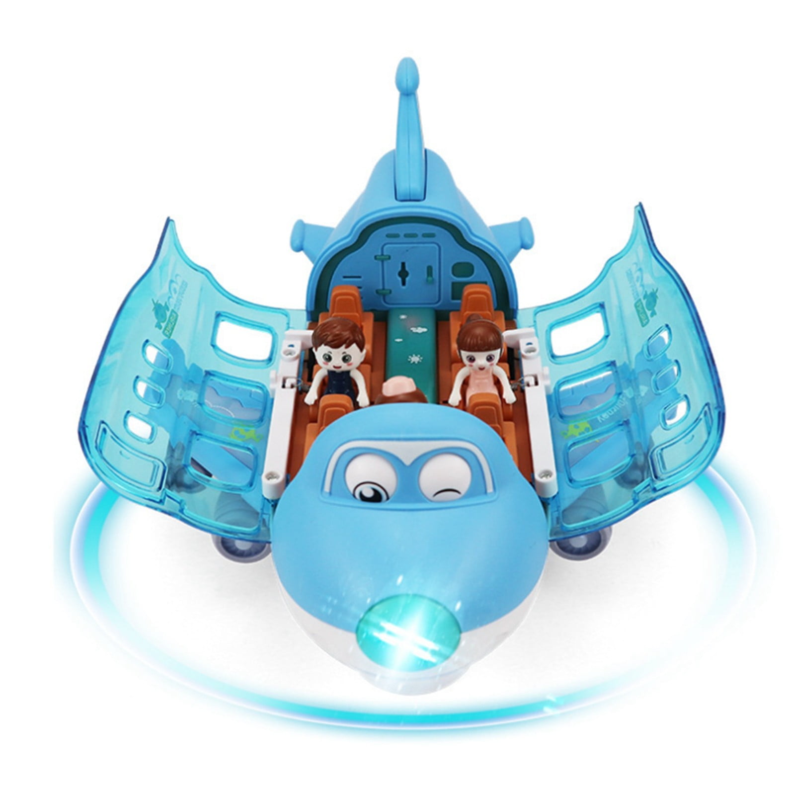 Children's Electric Airplane Toy Universal Wheel Luminous Airplane ...