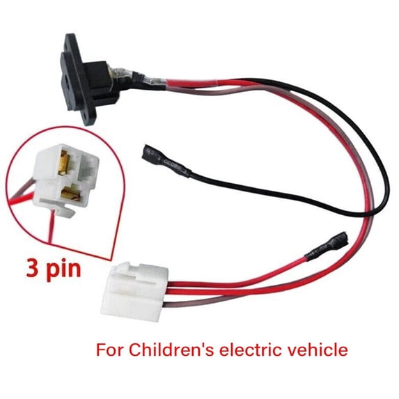 Children's Electric Car Charger Socket With Wire Replacement 6V/12V/24V ...