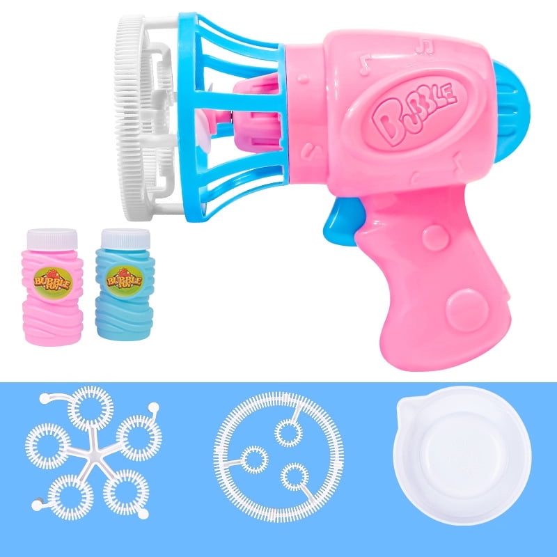 Children's Electric Fan Bubble Gun Automatic Bubble Water Blowing Toy ...