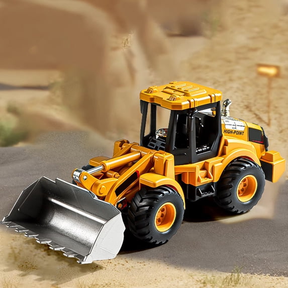 Children's Engineering Vehicle Toy, Excavator Bulldozer Forklift ...