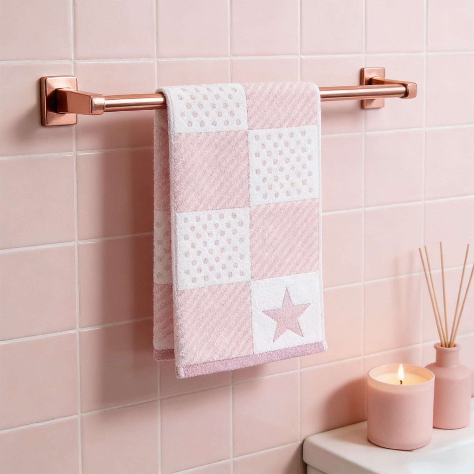 Children's Face Towel, Star Print Hand Towel for Kids, Soft Absorbent ...