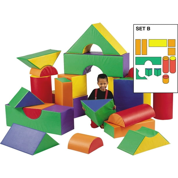 Children's Factory Large 12" Module Blocks Sets - Walmart Business Supplies