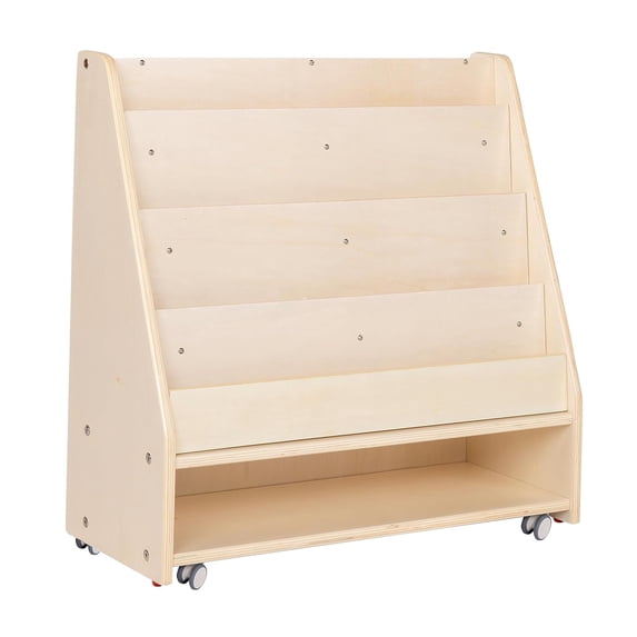 Children’s Factory Mobile Bookshelf – Assembled Toddler & Kids Book ...