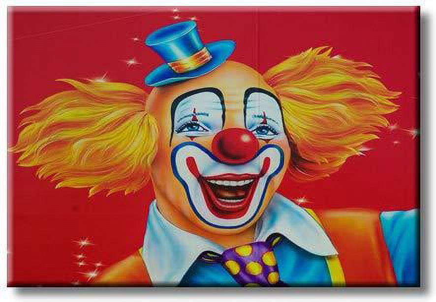 Children's Favorite Clown Lovely Picture on Stretched Canvas, Wall Art ...