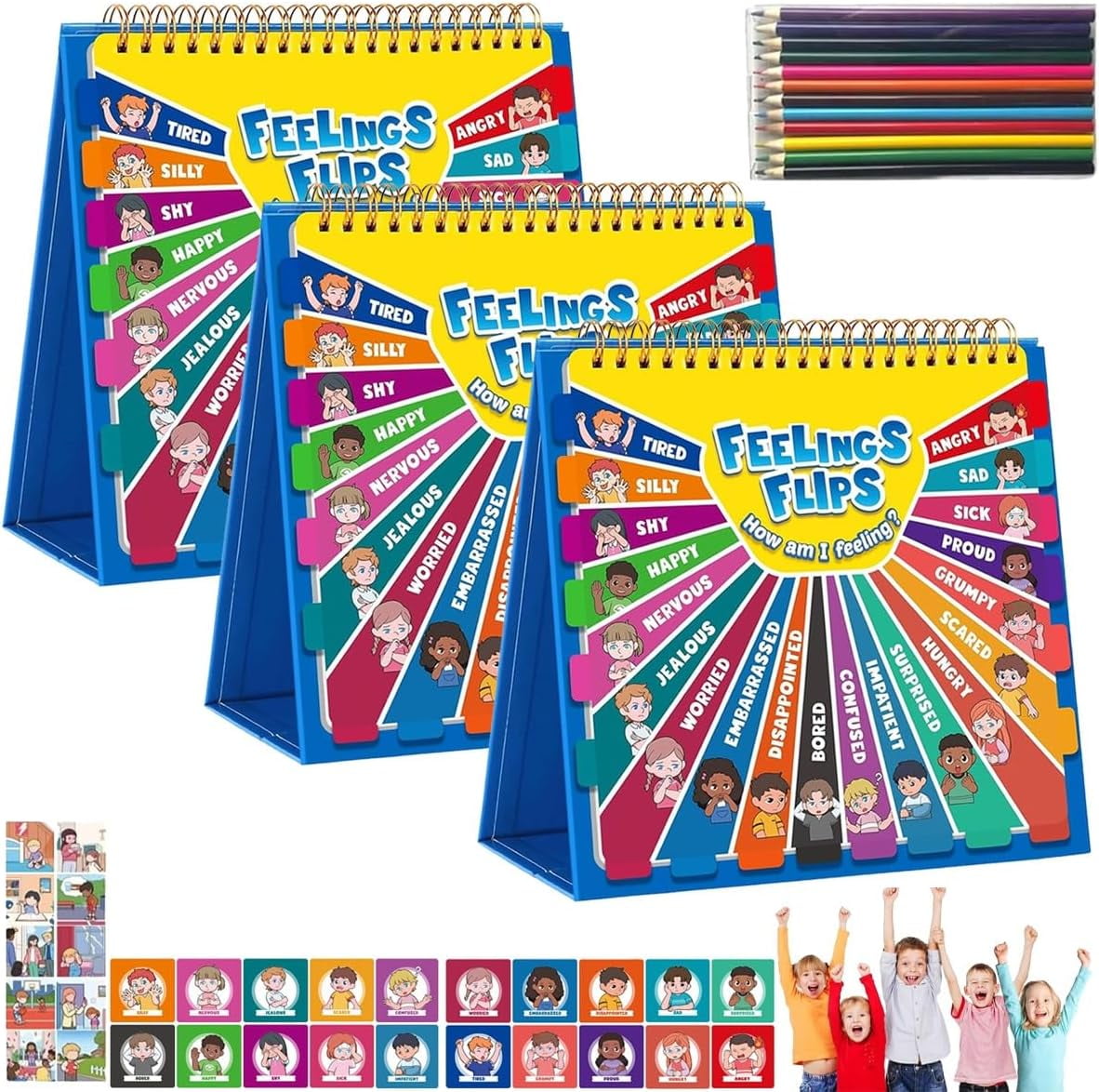 Children's Feelings and Emotions Book a Fun Flipbook for Emotional ...