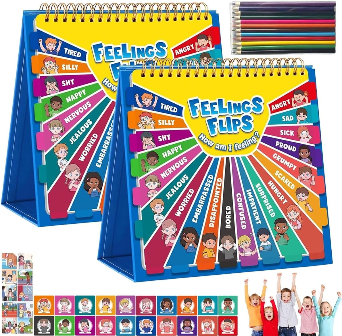 Children's Feelings and Emotions Book a Fun Flipbook for Emotional ...