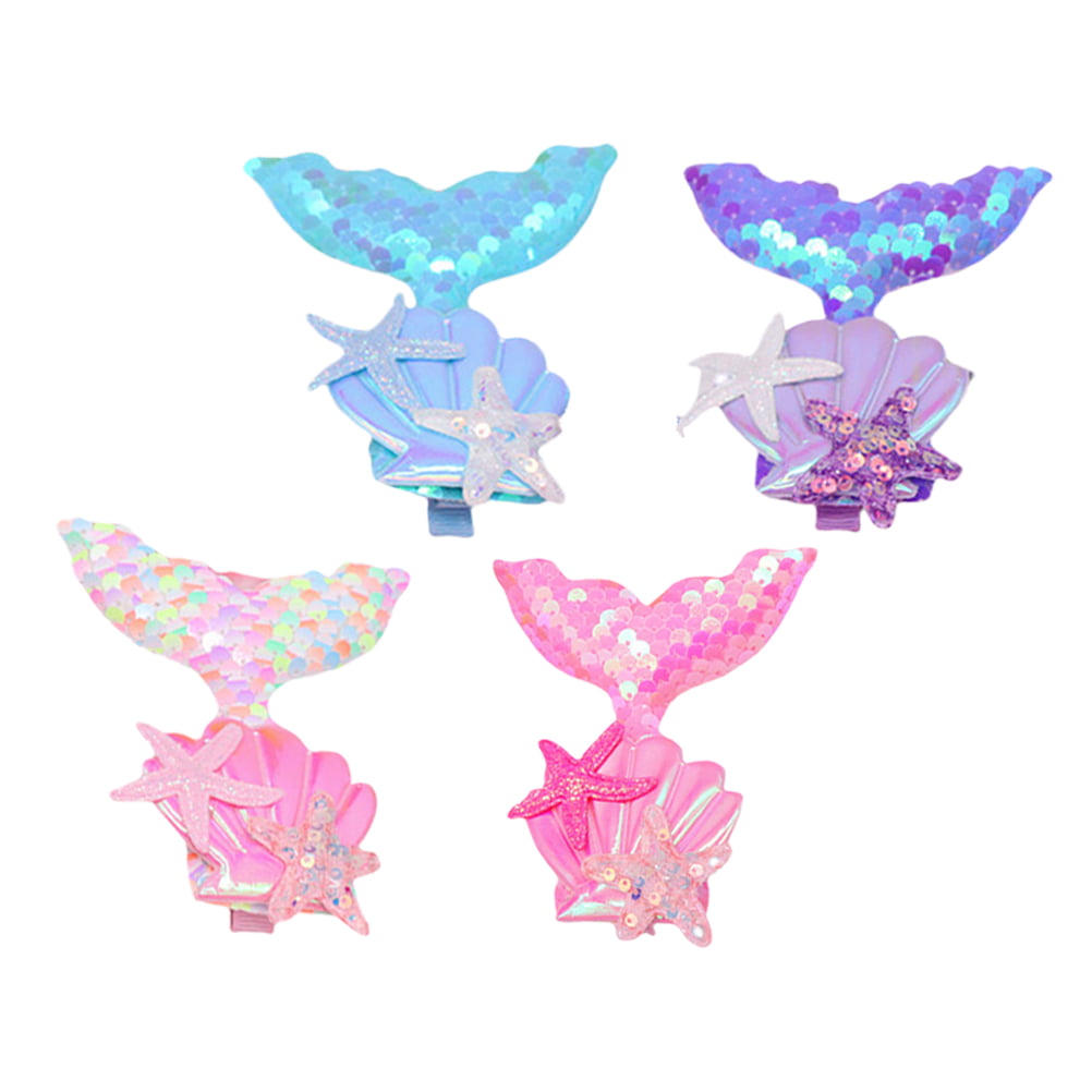 Children's Fishtail Hair Clip Sea Shell Clips Seashell Accessories ...