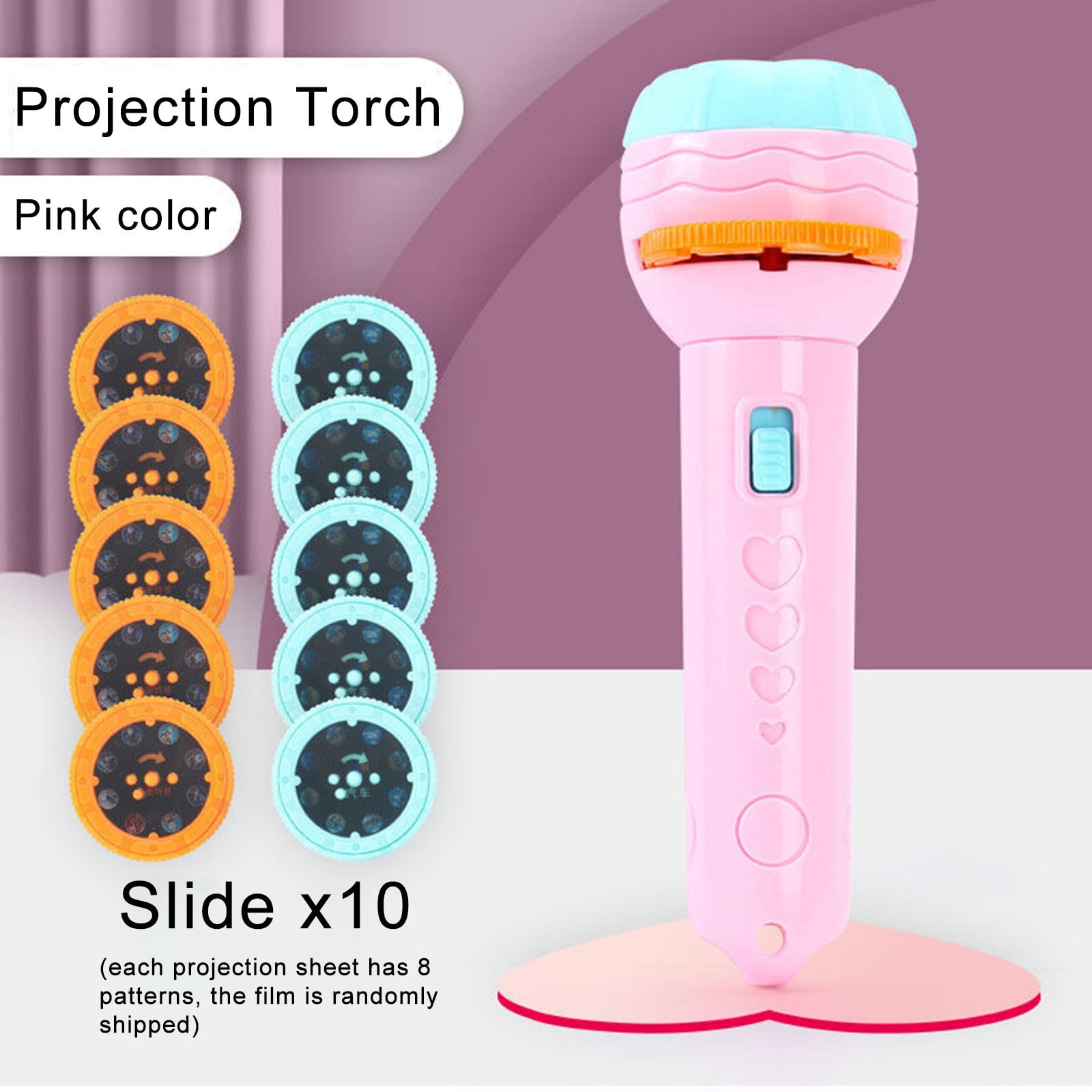 Children's Flashlight Toy Projection Flashlight Early Education Picture ...