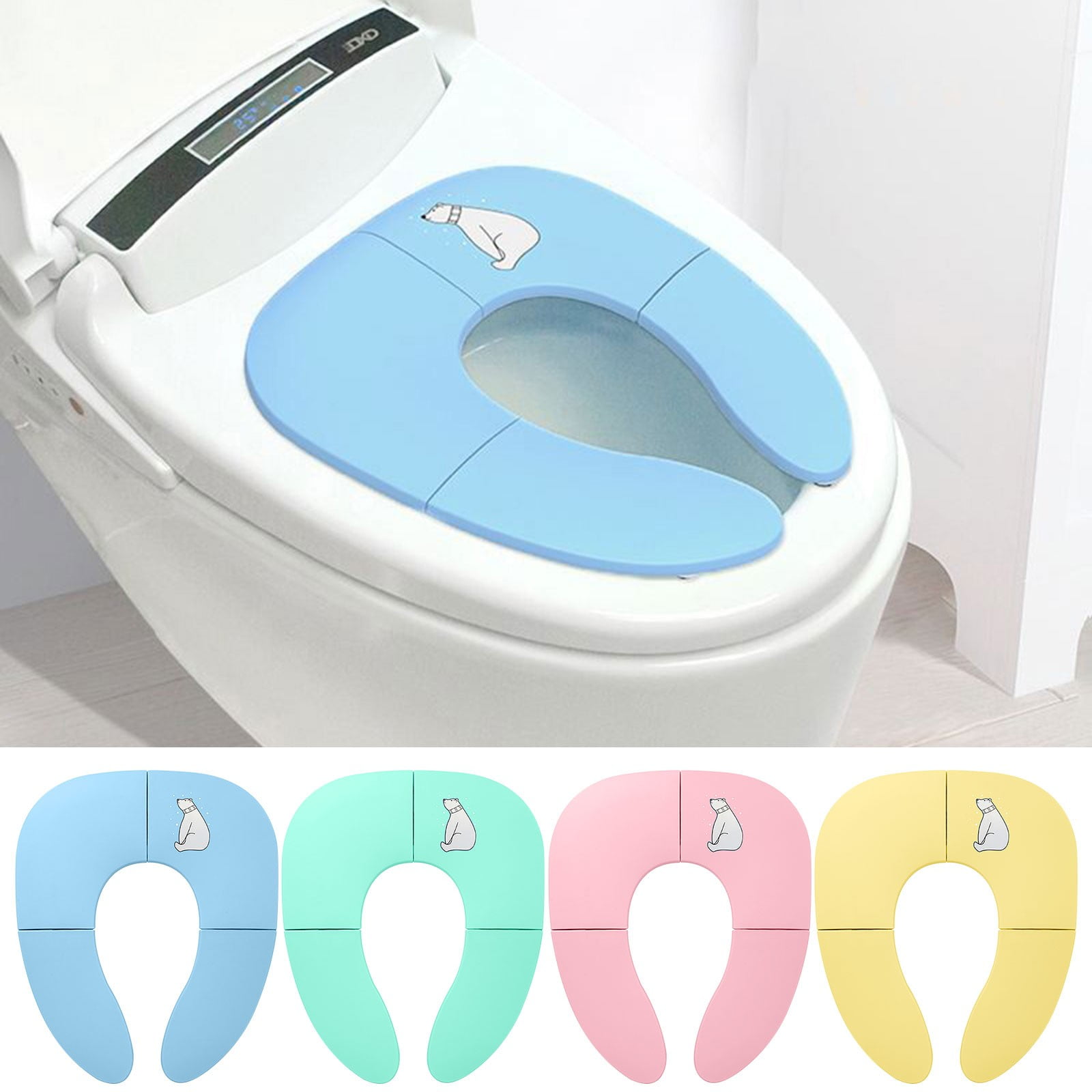 Children's Folding Toilet Seat | Portable Baby & Toddler Travel Potty ...