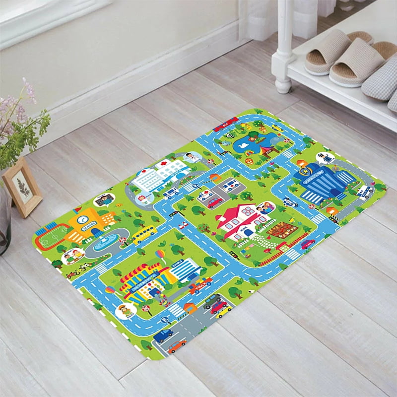 Children's Games Highway Simulated City Traffic Floor Mat Rugs Room ...