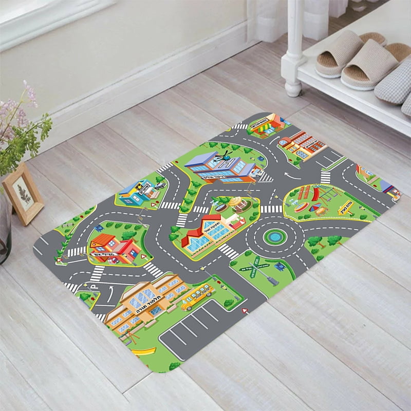 Children's Games Highway Simulated City Traffic Floor Mat Rugs Room ...