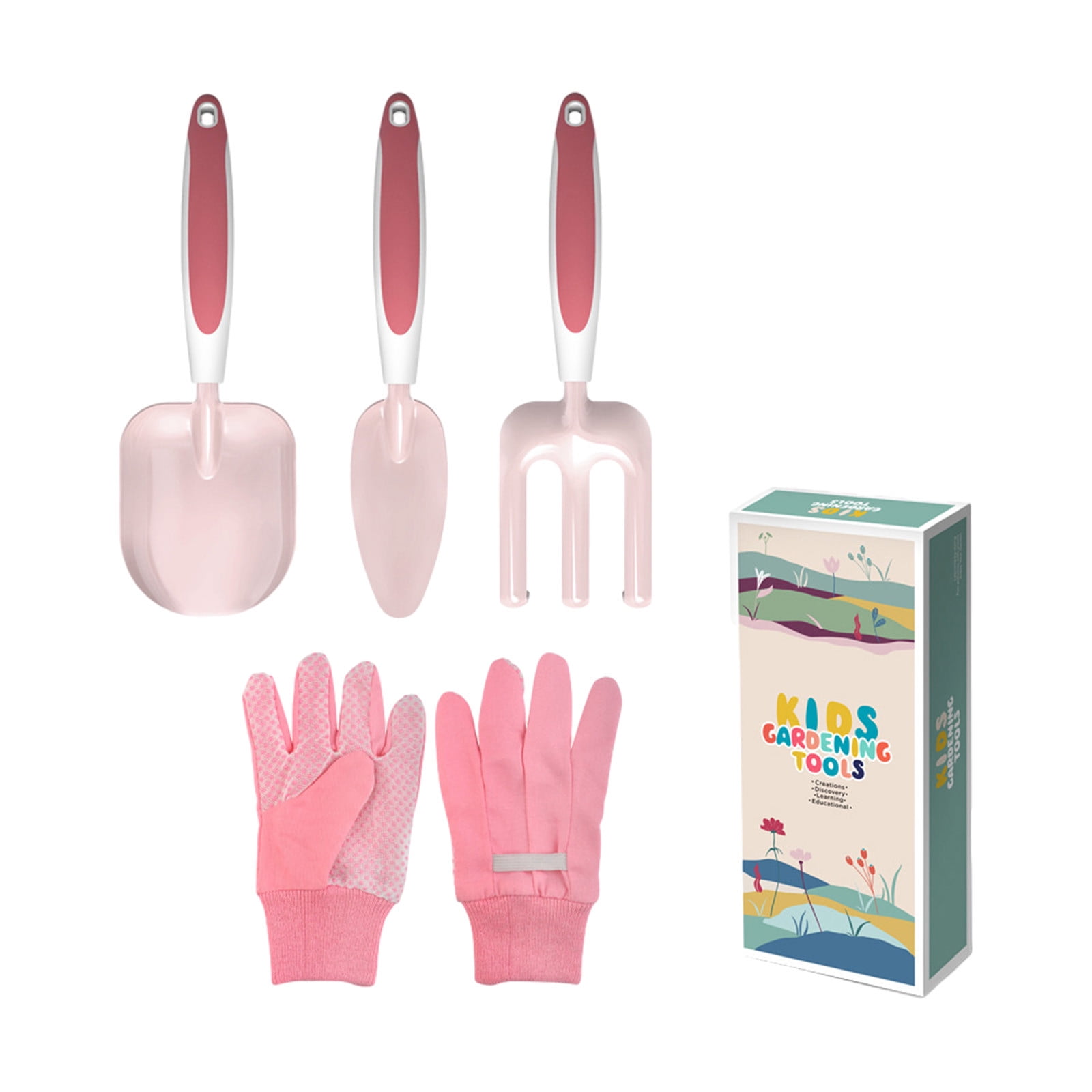 ABCnature Kids Gardening Tools Set, 9 PCS with Apron, gloves, Watering ...