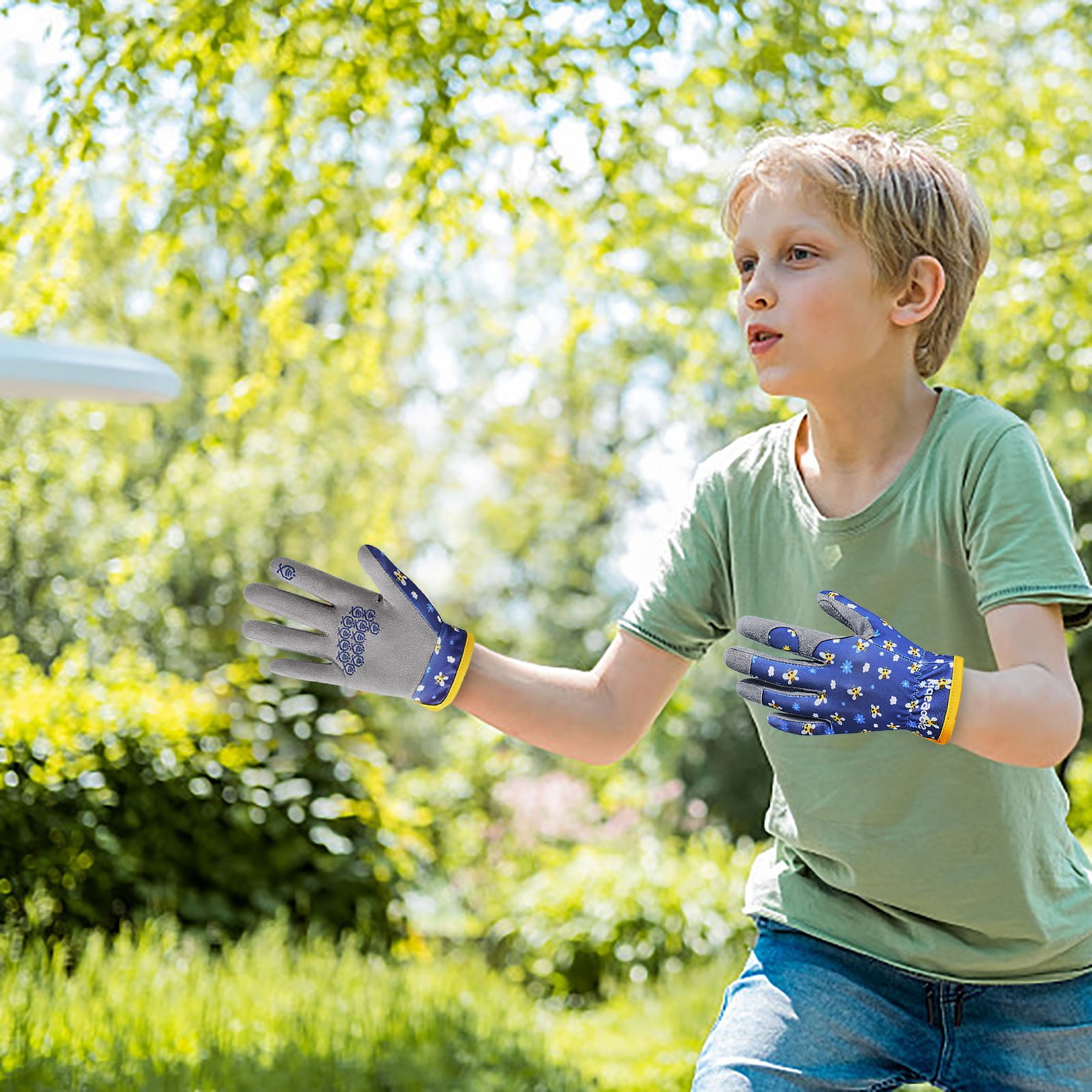 Children's Gloves,1 Pair Gardening Gloves for Children,Non-Slip Latex ...