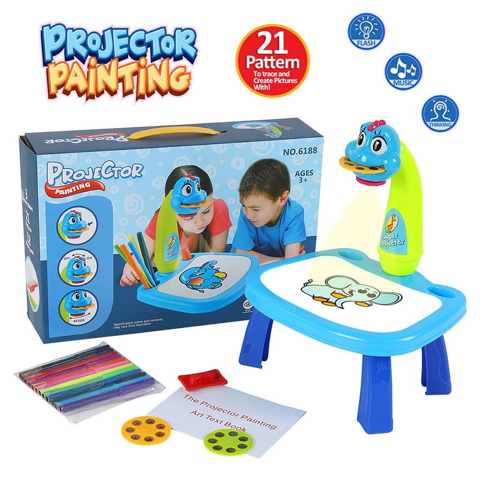 Children's Graffiti Color Drawing Board,Projector Painting Set for Kids ...