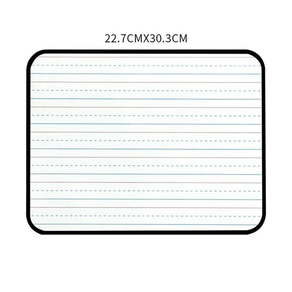 Children's Graffiti Whiteboard Double iSded Four Line Three Plaid Non ...