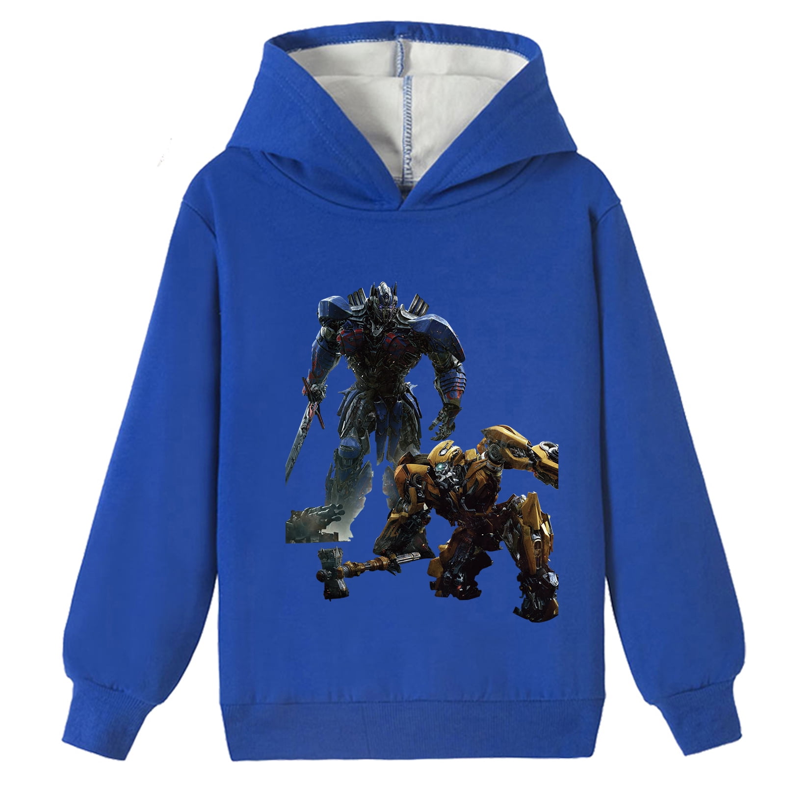 Children's Graphic Transformers Hoodie Pullover Winter Brushed ...