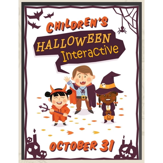 Children's Halloween Interactive : Activities Book for Kids, Math ...